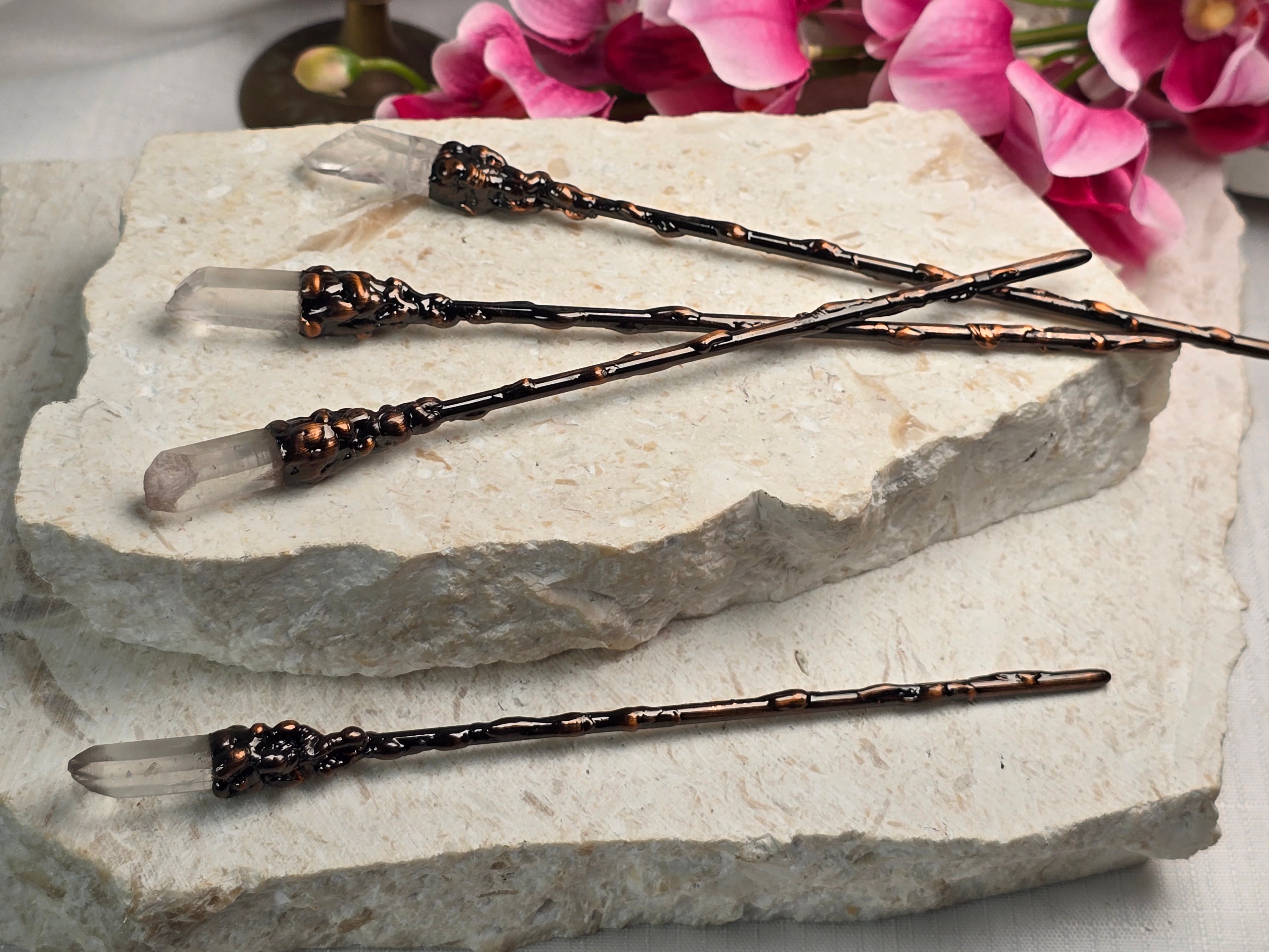 Metal & Quartz Ritual Wands – crystalsolstice